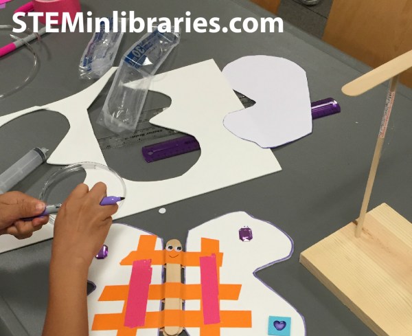 REVISITED! Week Thirty-Three : Hydraulic Butterflies | STEM in Libraries
